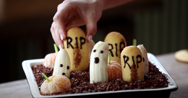 Edible Graveyard Halloween Dessert Dip