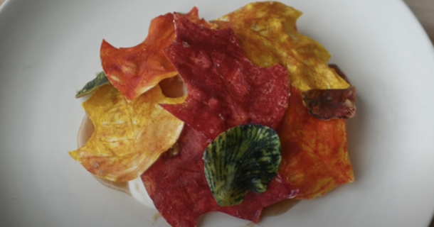 Edible Leaves Dessert For The Fall DIY