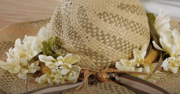 DIY Fall Straw Hat Tutorial