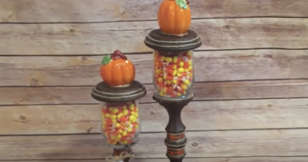 Beautiful Fall Pumpkins Candy Holder Tutorial