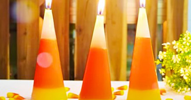 How To Make Candy Corn Candles Using Crayons