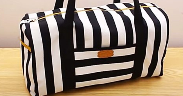 DIY Sewing Weekender Bag Using Free Pattern