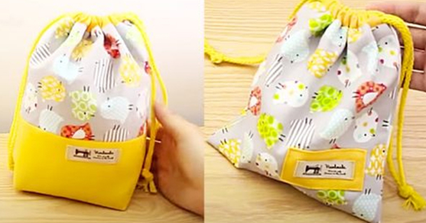 Sew Your Own Drawstring Bag Using This Easy Tutorial