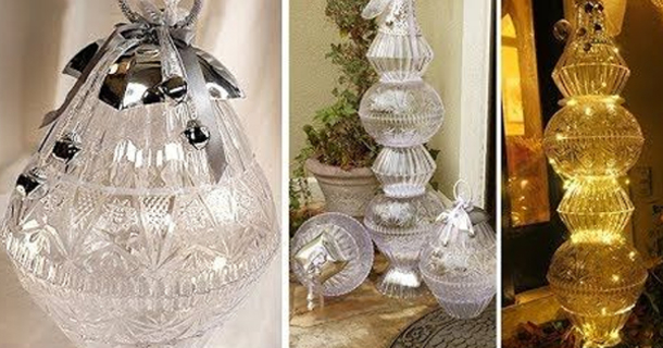 DIY Giant Outdoor Crystal Ornaments