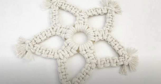 DIY Macrame Star Ornament Project
