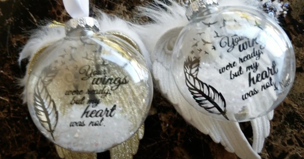 Beautiful Dollar Tree Angel Wing Christmas Ornament Tutorial