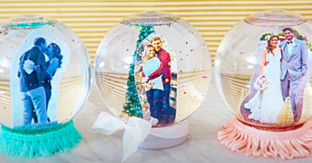 DIY Family Photo Snow Globe Christmas Tutorial