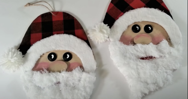 How To Make A Dollar Tree Wood Santa DIY