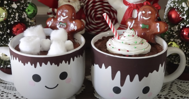 DIY Christmas Marshmallow Mugs Tutorial