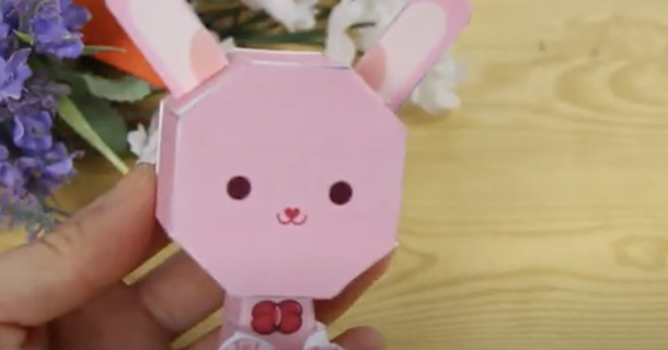 DIY Kawaii Paper Bunny Rabbit Easter Tutorial