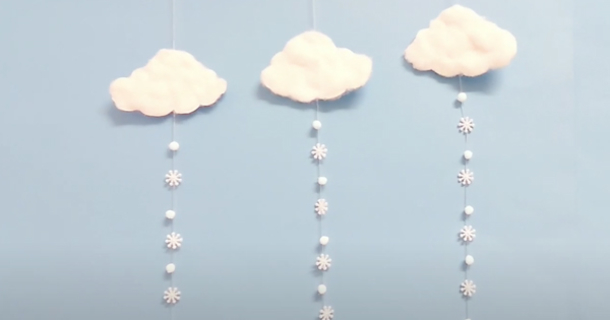 How To Make Snow Cloud Wall Art