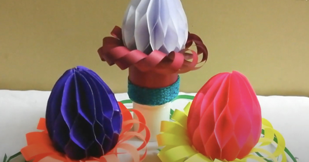 3D Paper Easter Eggs Tutorial