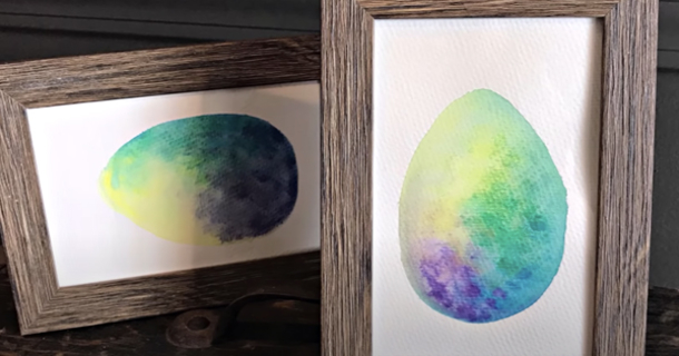 Watercolor Easter Egg Art Tutorial
