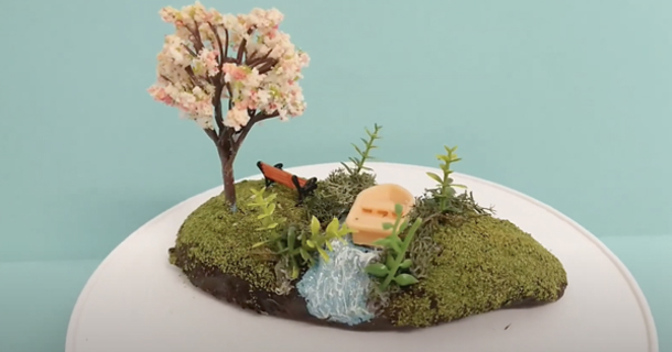 Spring DIY Mini Painted Rocks Fairy Garden