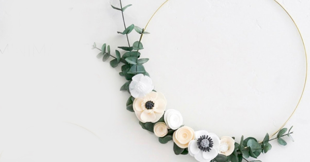How To Make A Minimalist Modern Spring Wreath