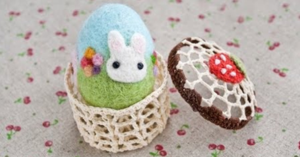 DIY Needle Felted Easter Egg Craft Tutorial