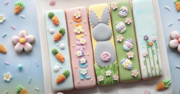 DIY Easter Cookie Sticks Using 5 Designs