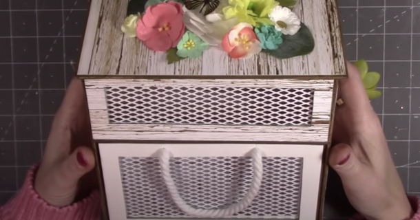 How To Make This Beautiful Spring Storage Box with a Drawer