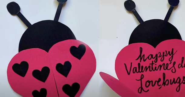 Kids Valentines DIY Love Bug Card