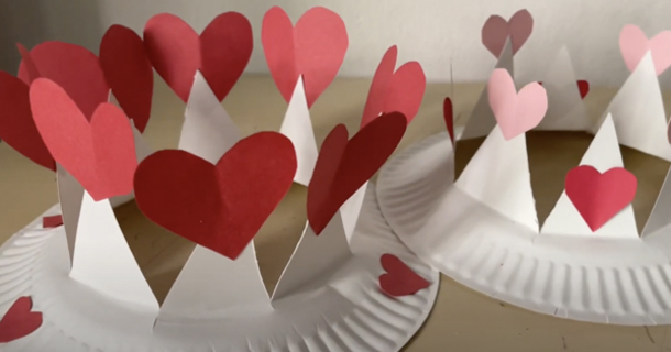How To Make A Paper Heart Crown - Kids Valentine's Day Project