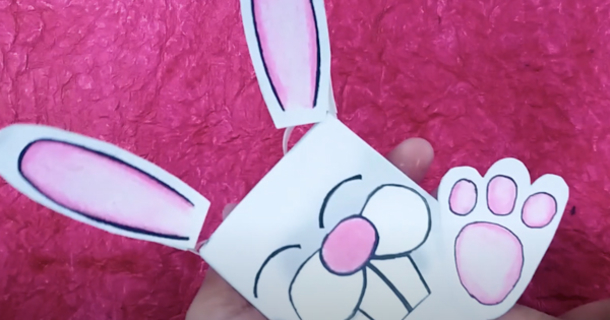 DIY Easter Bunny Paper Toy Craft