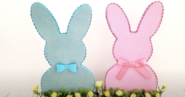 DIY Cardboard Easter Bunny Decor Ideas