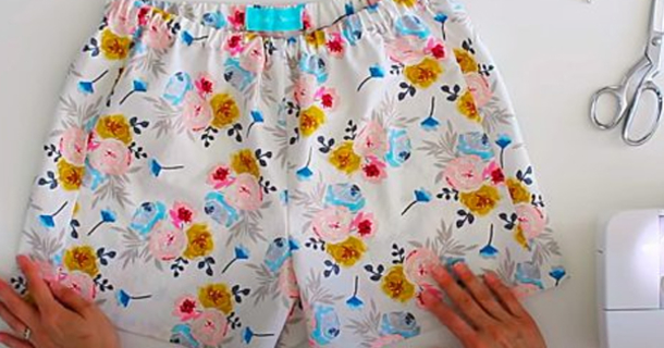 DIY Easy Pajama Shorts Using Free Pattern