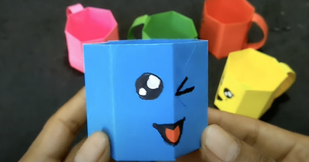 Kids Mini DIY Paper Cup Project