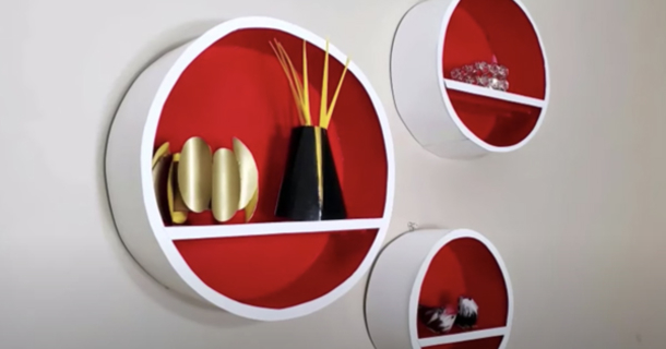How To Build Cardboard Wall Shelves - DIY Home Decor