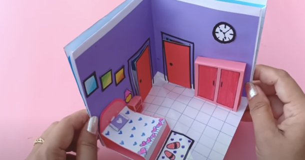 DIY Beautiful Miniature Paper House