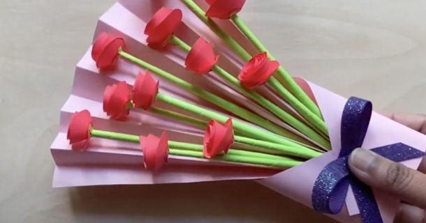 Beautiful Paper Flower Bouquet For Mother’s Day