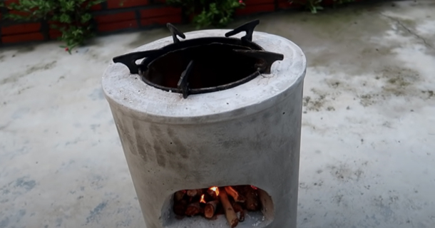 How To Build A Homemade Concrete Rocket Stove Using Cement