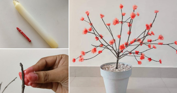 DIY Beautiful Artificial Flower Tree Tutorial