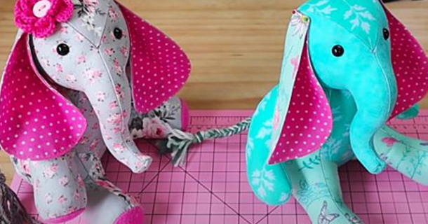 How To Sew A Patchwork Elephant With Free Pattern