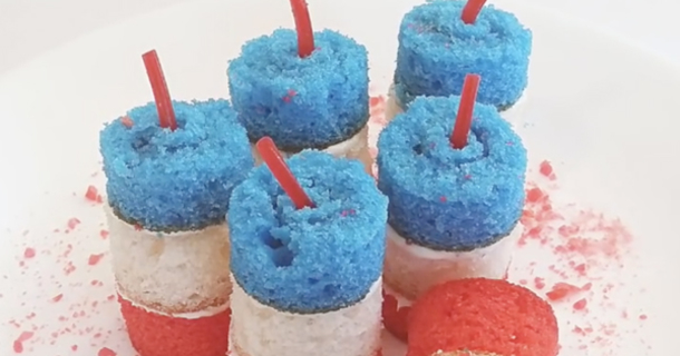 Independence Day DIY Firecracker Cakes Recipe