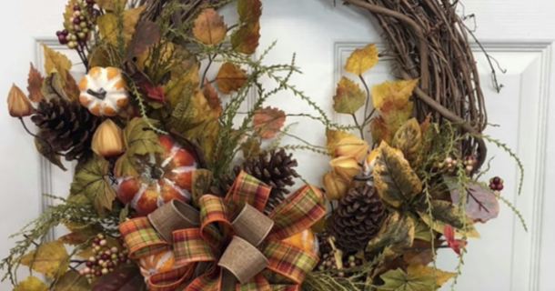 Quick DIY Fall Grapevine Wreath Tutorial