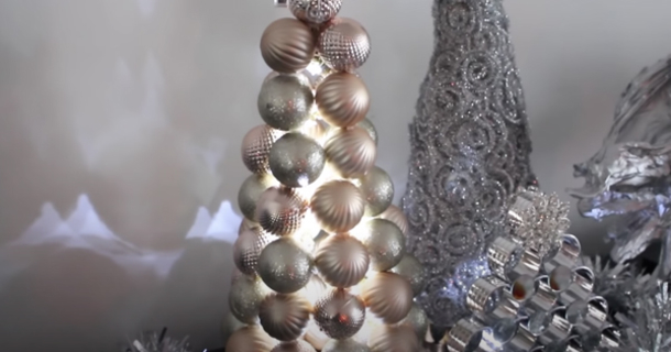 DIY Ornament Ball Christmas Tree