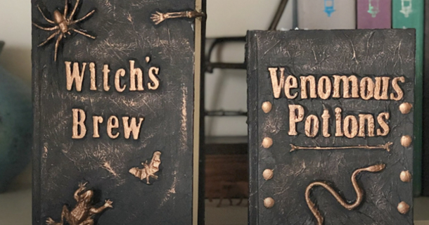 Wicked Spell Book DIY Halloween Decor