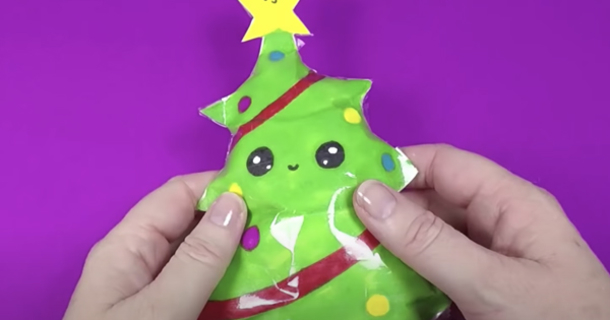 Cute Christmas Tree Paper Squishy DIY