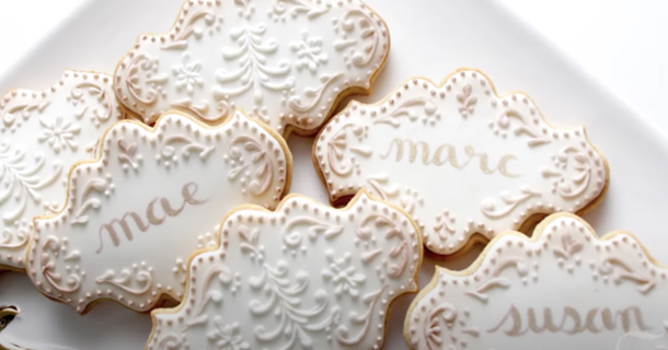 Edible Place Card Cookies For Thanksgiving