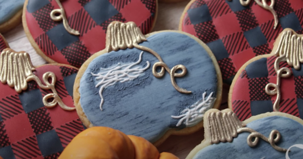 DIY Denim and Plaid Pumpkin Cookie Recipe