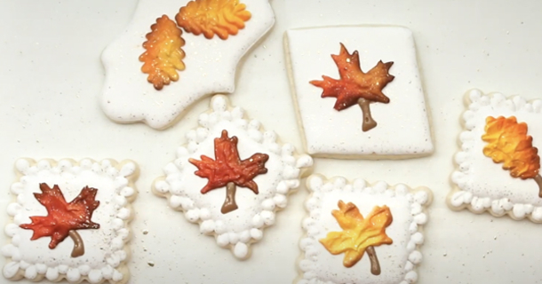 Adorable Fall Cookies Using Royal Icing Transfers