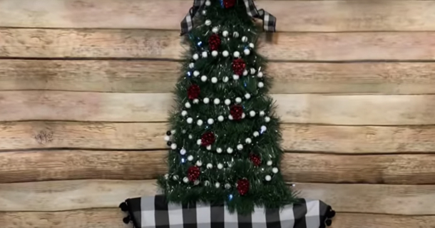 Witch Hat Frame Christmas Tree DIY Project