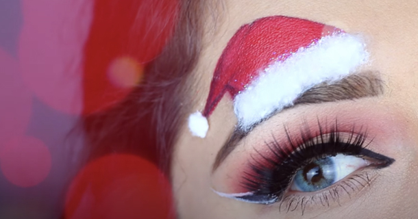 Santa Claus Hat Makeup Tutorial