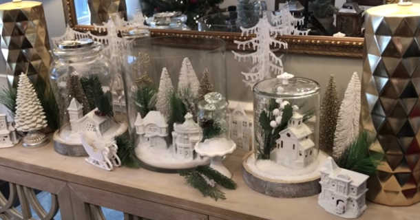 How To Make This Beautiful DIY Winter Wonderland Mini Village