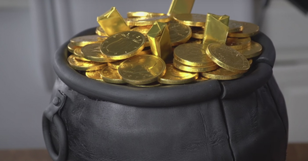 How To Make A Pot Of Gold Cake