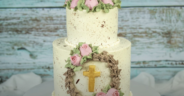 How To Make A Easter Cross Cake With Whipped Cream