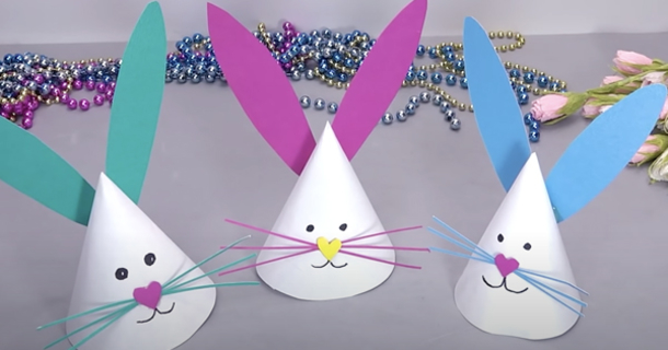 DIY Paper Bunny Craft For Easter (Kids Easter Crafts)