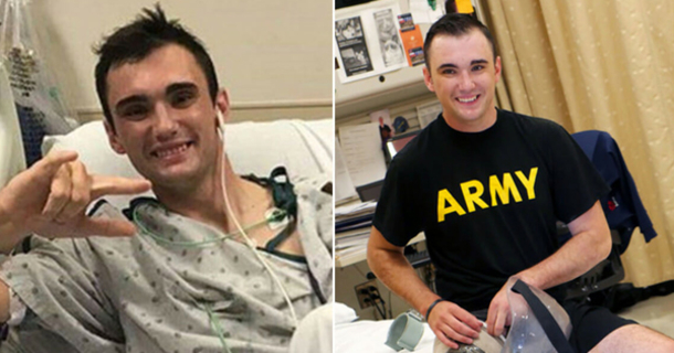 U.S. soldier loses his leg in order to save the lives of his crewmates