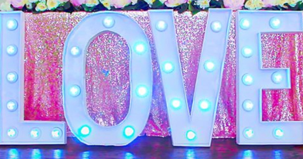 Huge DIY Marquee Letters For Party Decoration